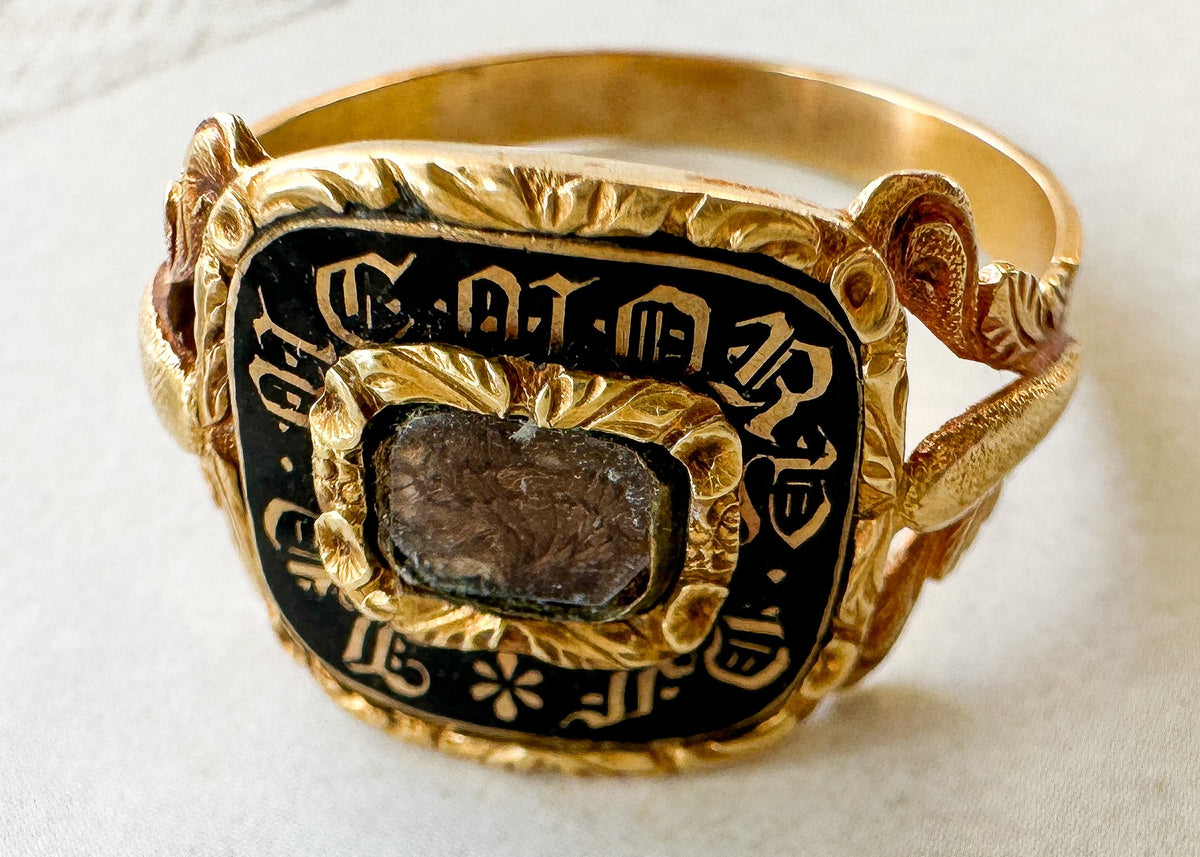 Jessamine Jewels - 18k Georgian Mourning Ring – Jessamine's